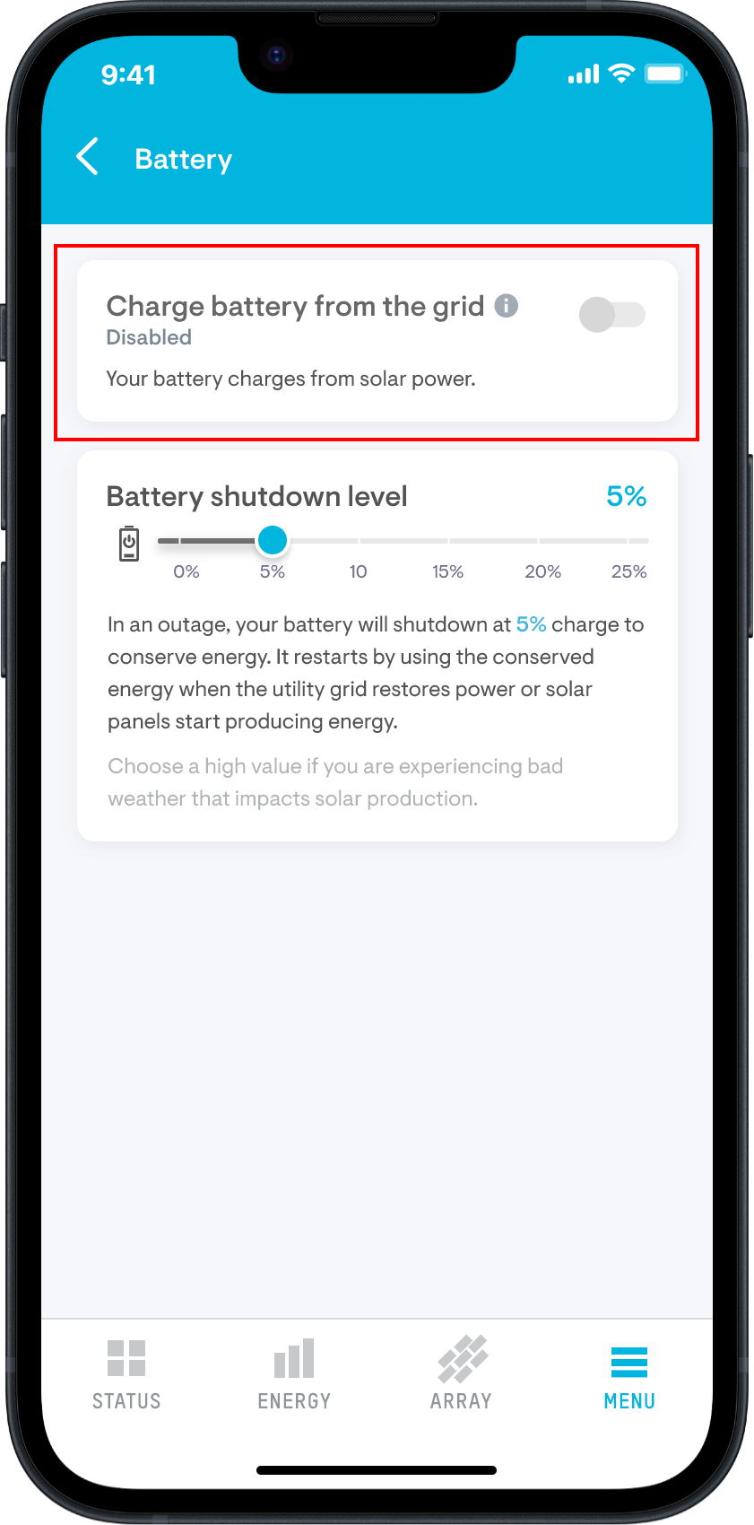 How can I charge the IQ Battery using the grid? - Support | Enphase