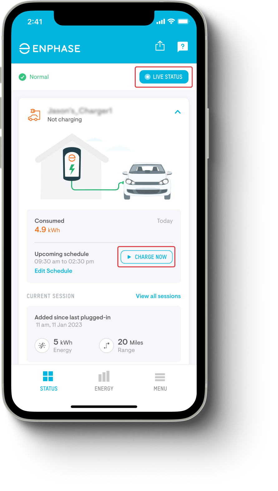 IQ EV Charger app setup guide for standalone charger - Support | Enphase