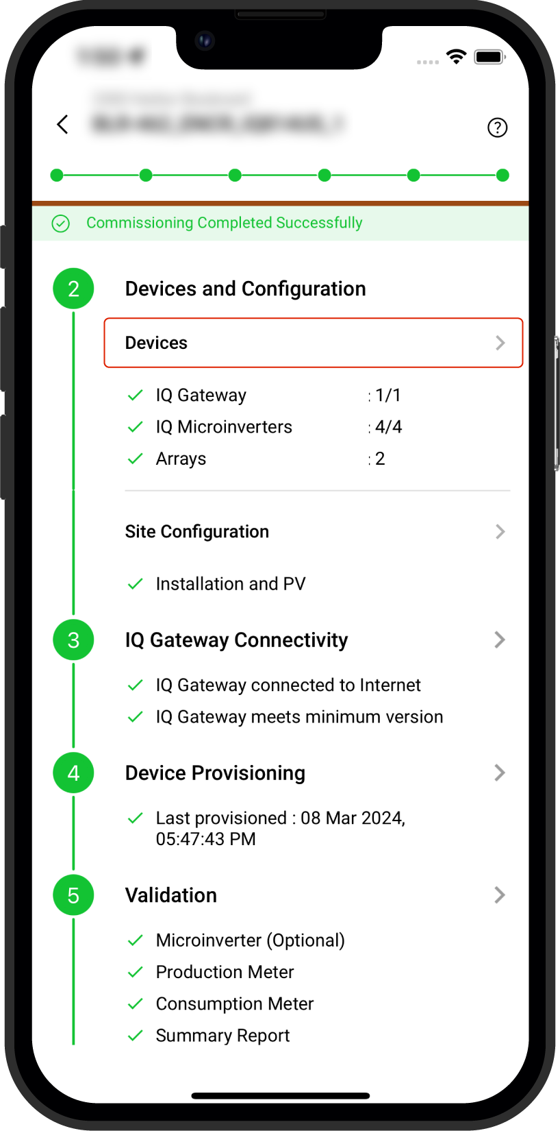 Checking PLC noise levels using the Enphase Installer App - Support ...