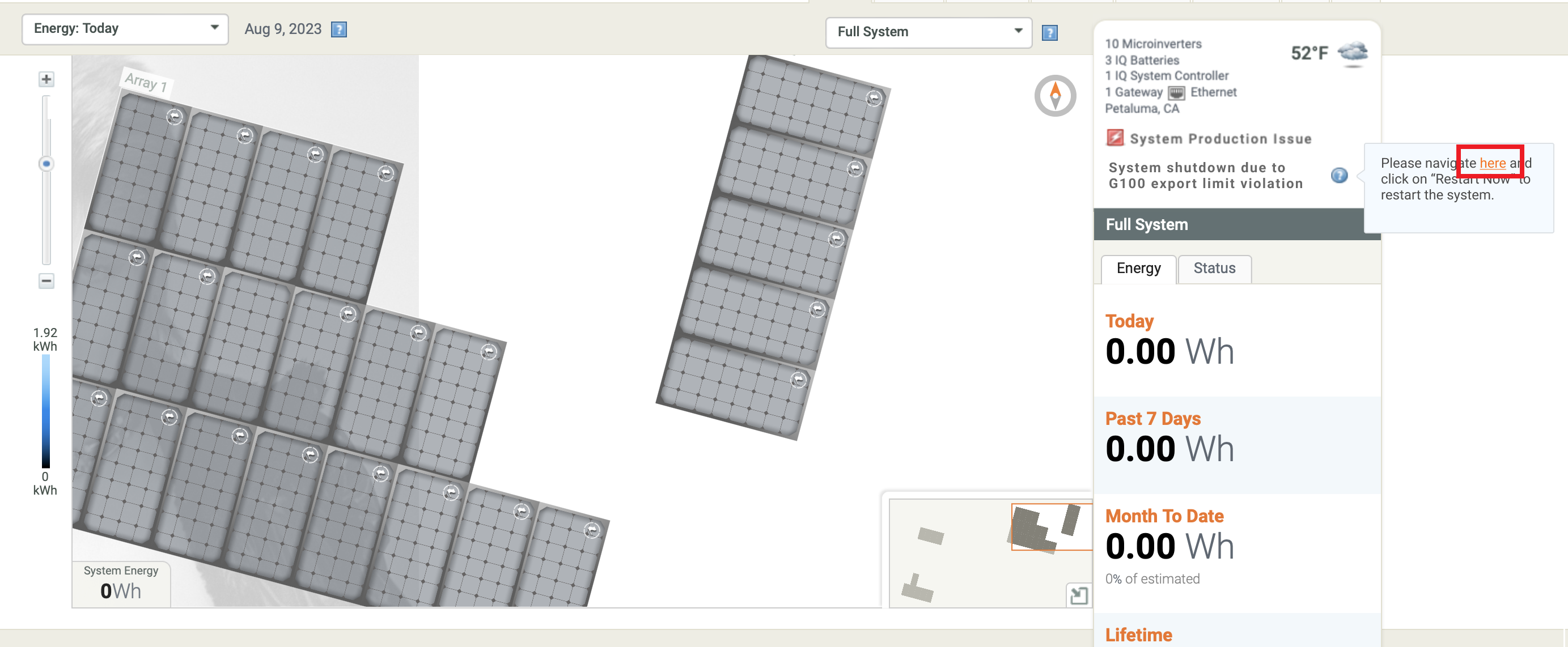 How to restart an Enphase Energy System after export or import limit ...