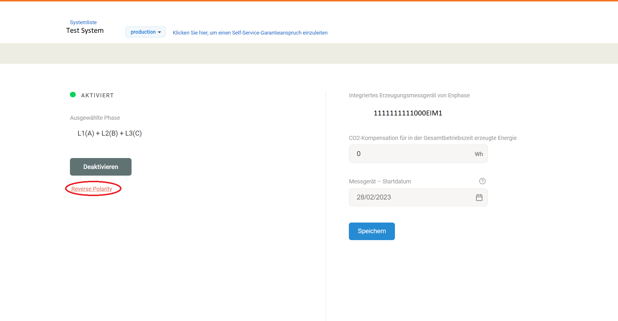 Polung des Stromwandlers umkehren - Support | Enphase
