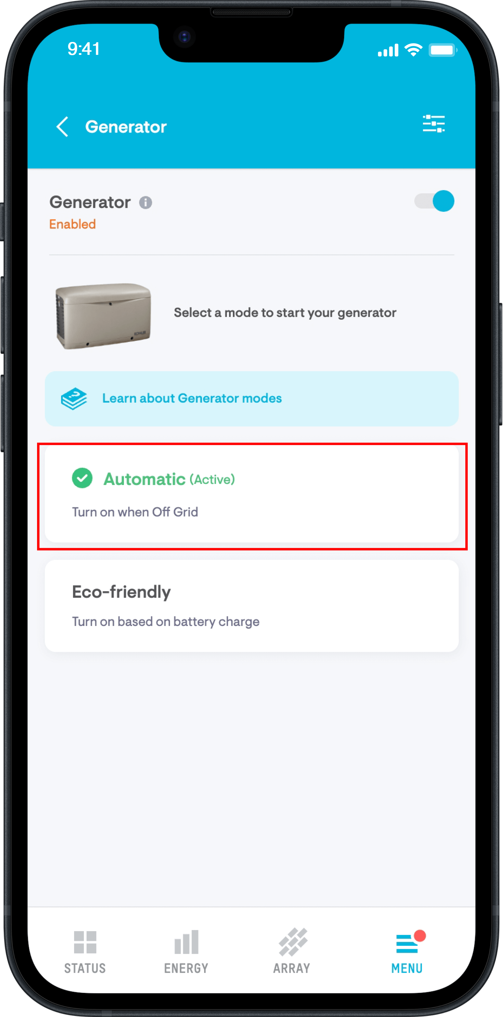 What are the generator modes in the Enphase App? - Support | Enphase