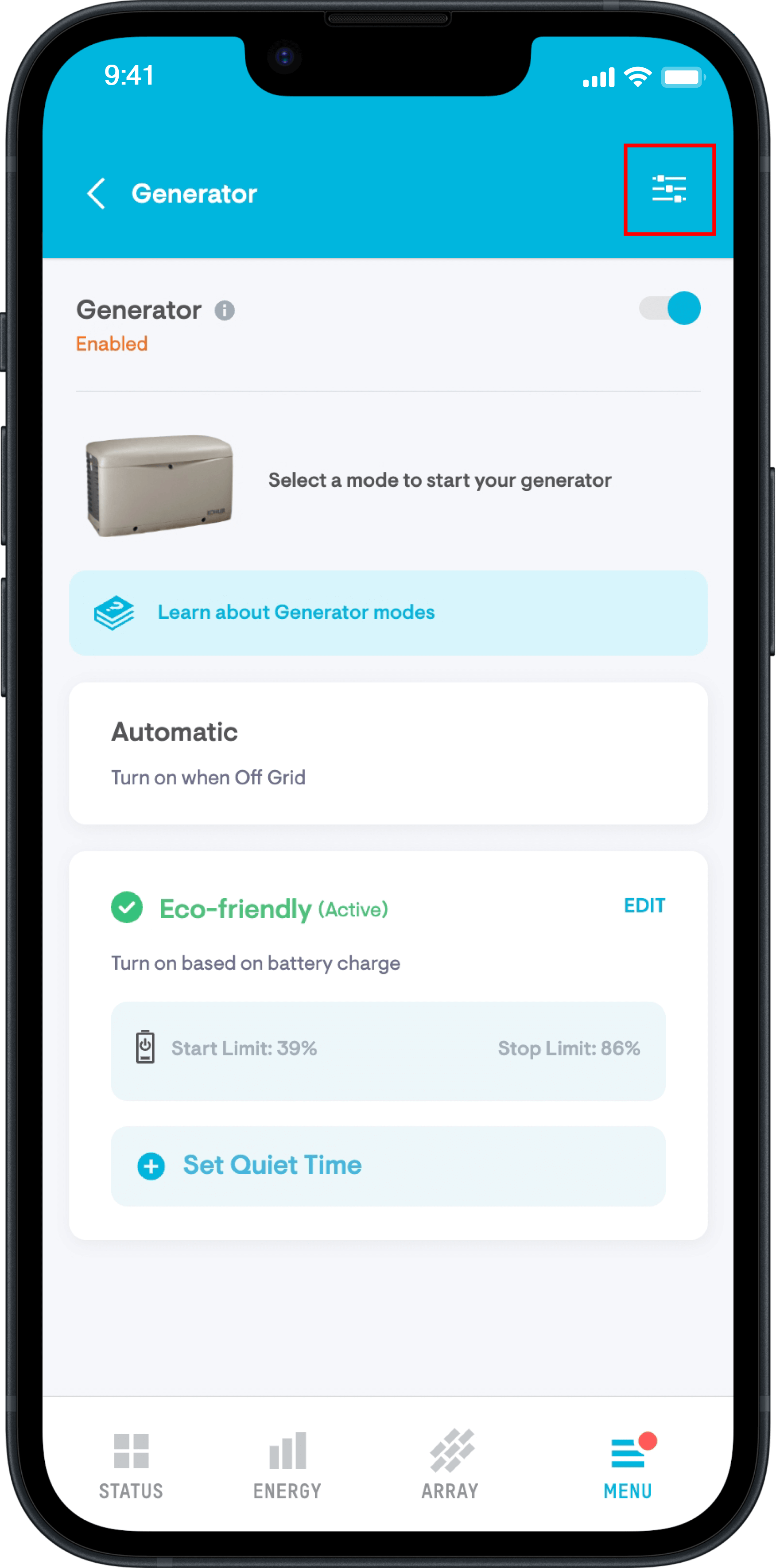 What are the generator modes in the Enphase App? - Support | Enphase