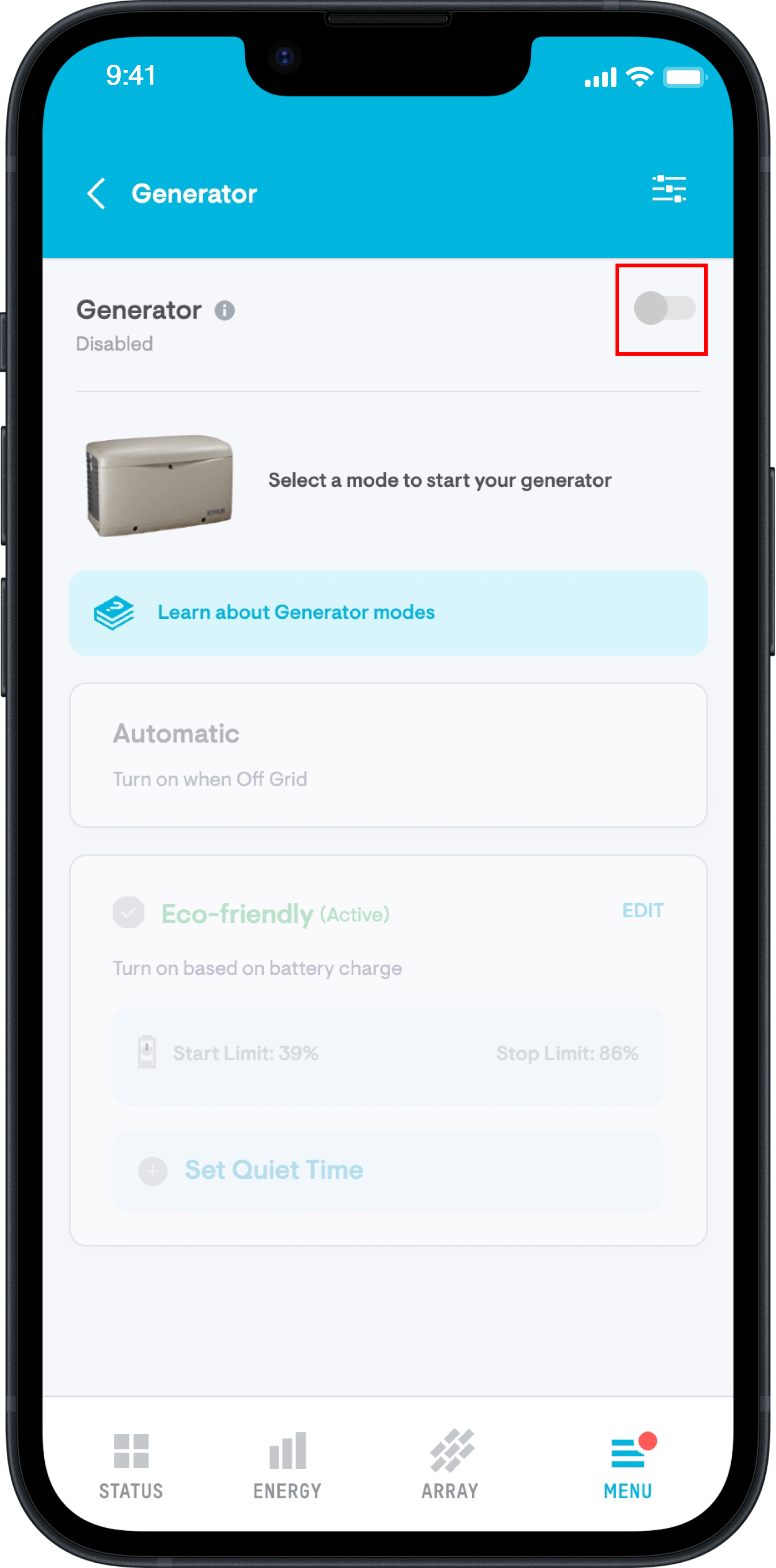 What are the generator modes in the Enphase App? - Support | Enphase
