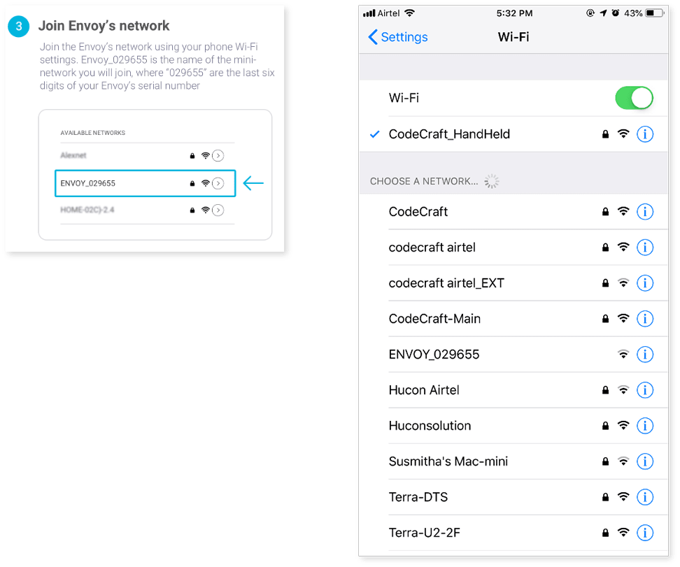 Erneutes Verbinden des Envoy S oder IQ Gateway über die Enphase App ...
