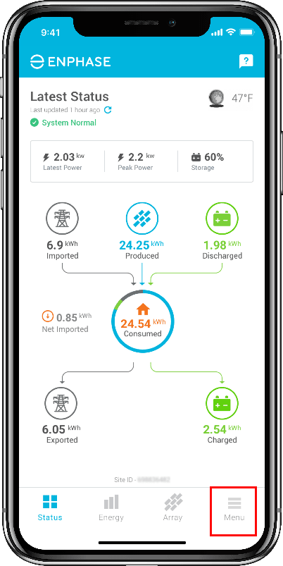 Reconexión del Envoy-S o del portal IQ Gateway usando la aplicación de ...