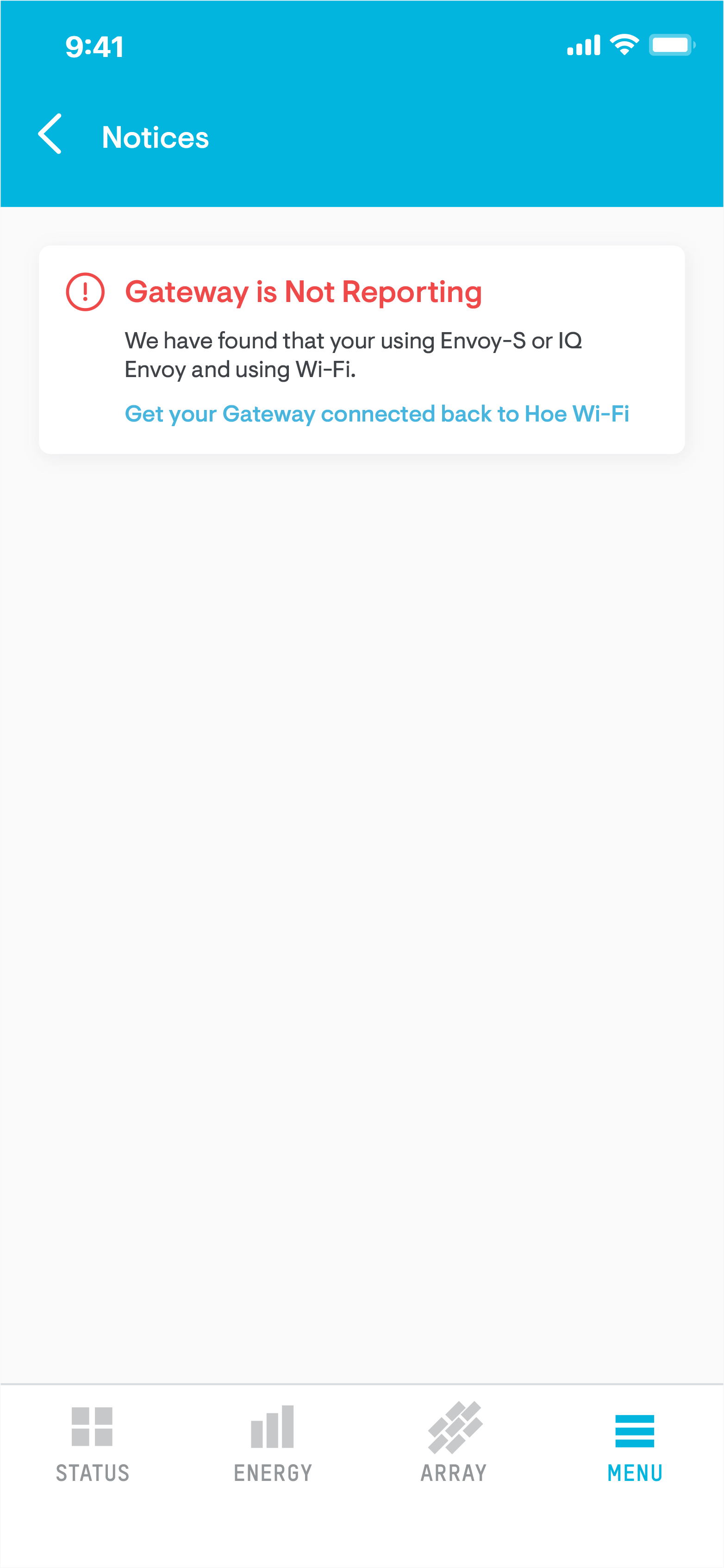 Reconexión del Envoy-S o del portal IQ Gateway usando la aplicación de Enphase - Support | Enphase