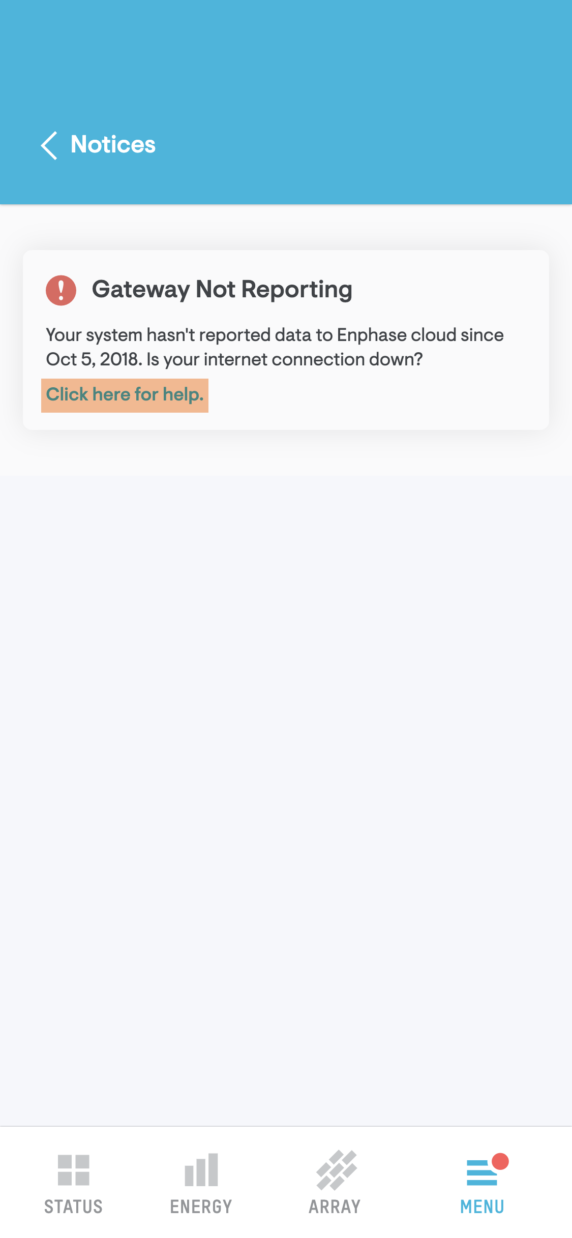 Voltar a ligar o seu Gateway Envoy S ou IQ utilizando a aplicação ...