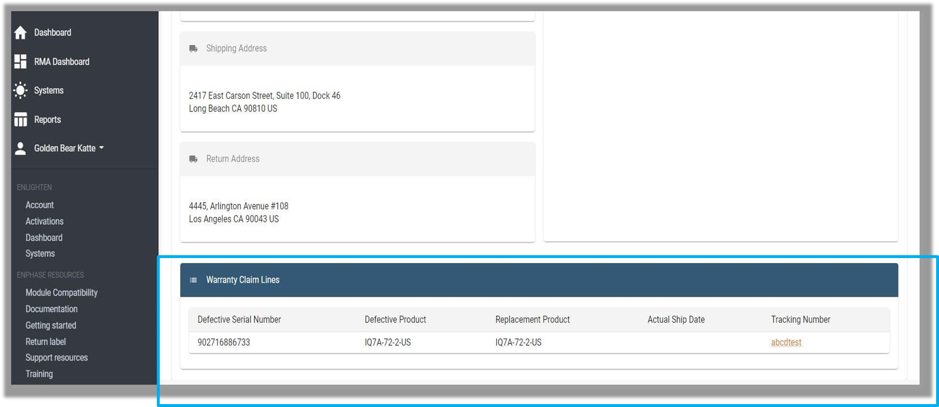 Getting started with the RMA Dashboard - Support | Enphase