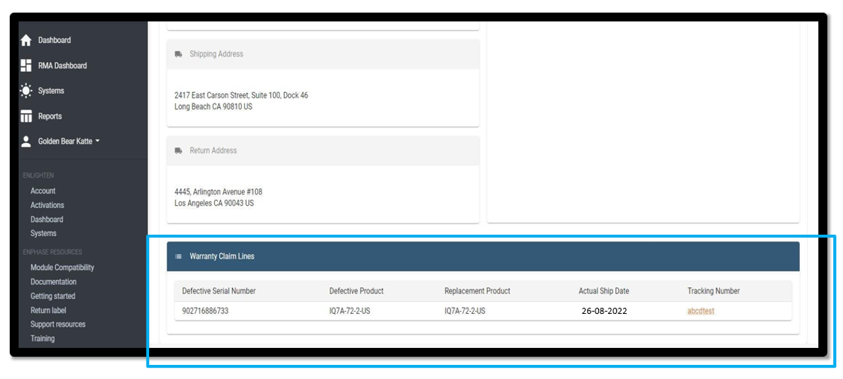 Getting started with the RMA Dashboard - Support | Enphase