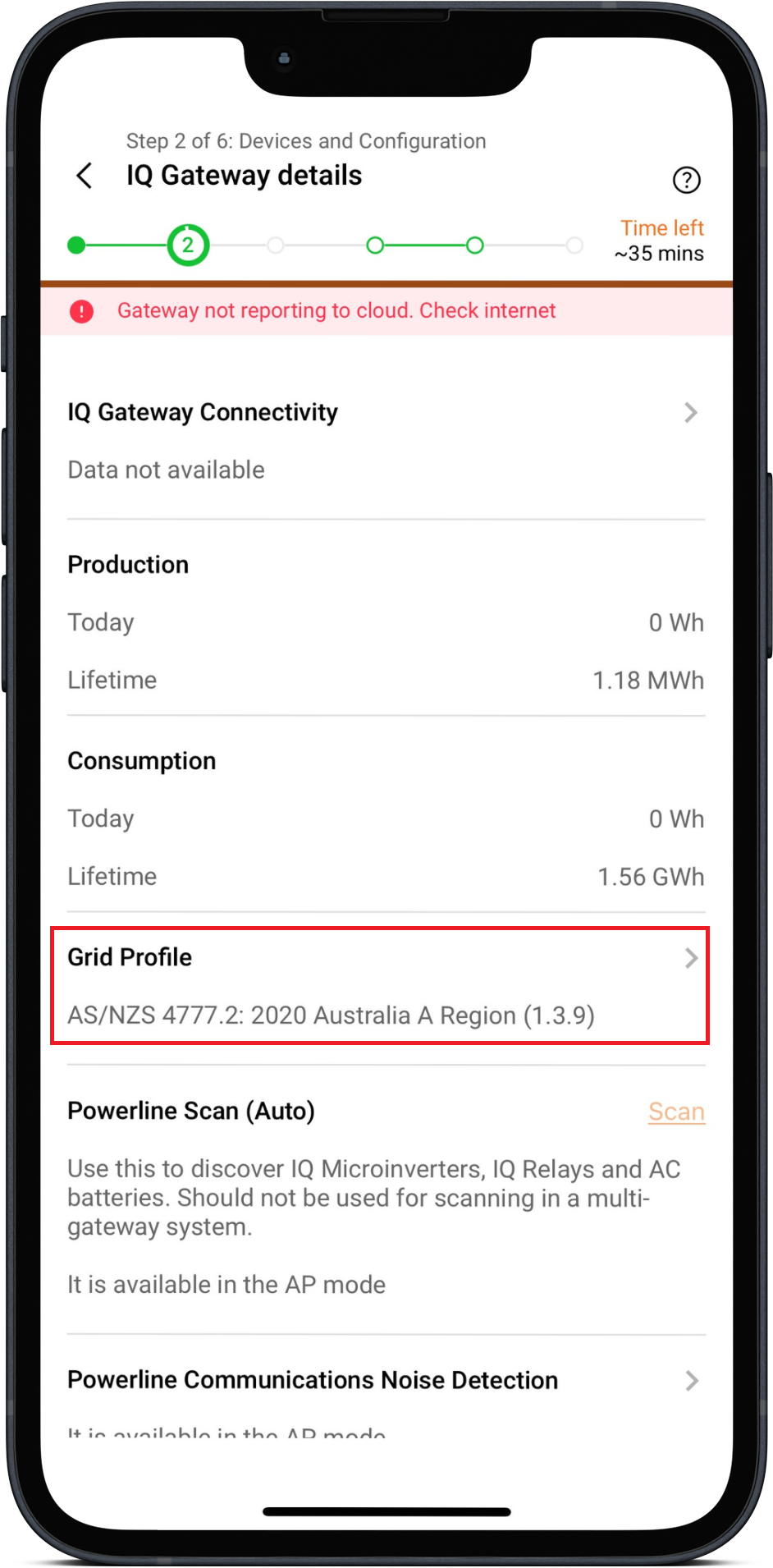 What is a grid profile, and how can I select one using the Enphase ...