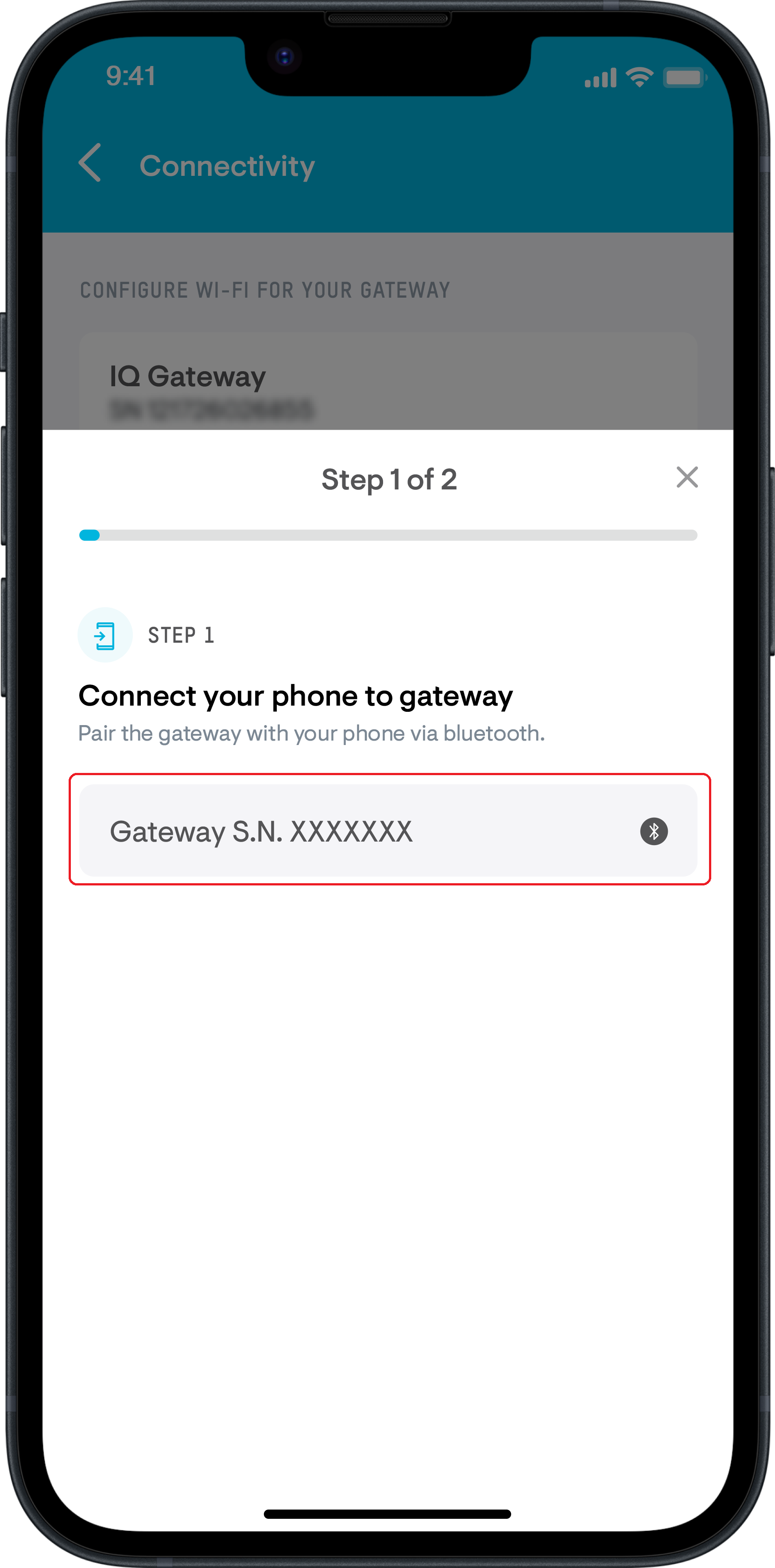 Reconnecting the IQ Gateway to Wi-Fi via Bluetooth for systems with IQ ...
