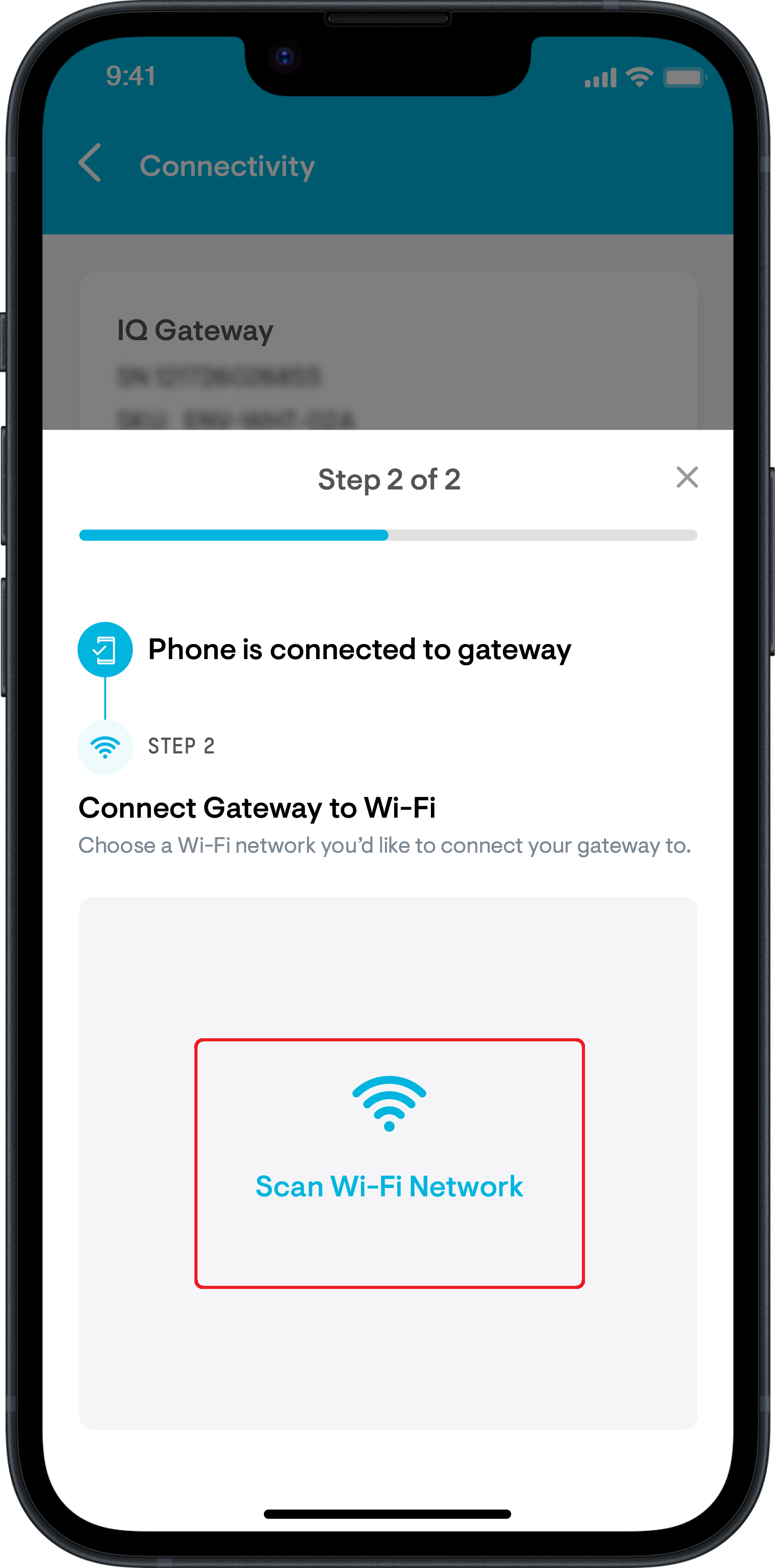 Reconnecting the IQ Gateway to Wi-Fi via Bluetooth for systems with IQ ...