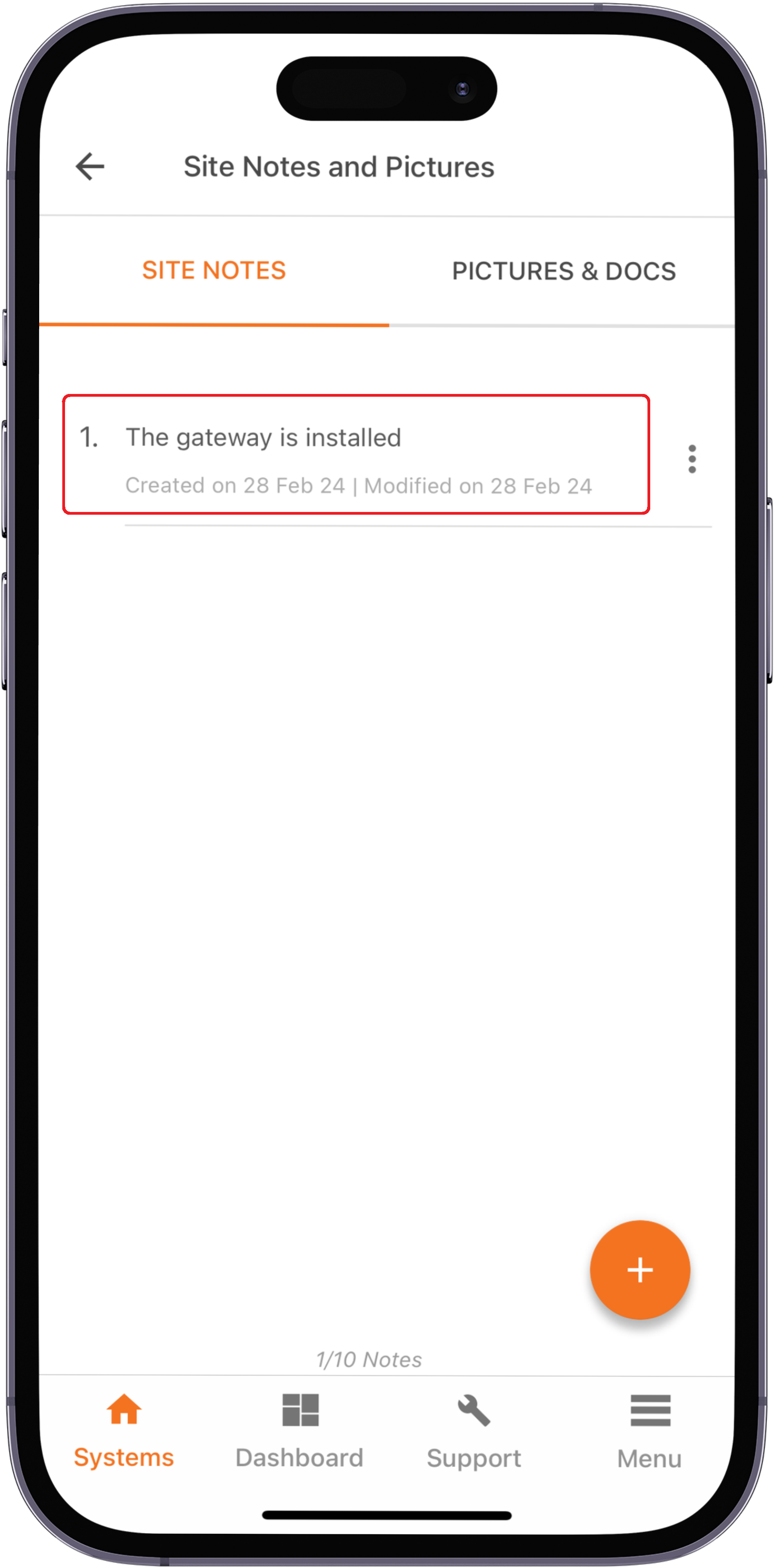 How installers can add notes and pictures to a site using the Enphase ...