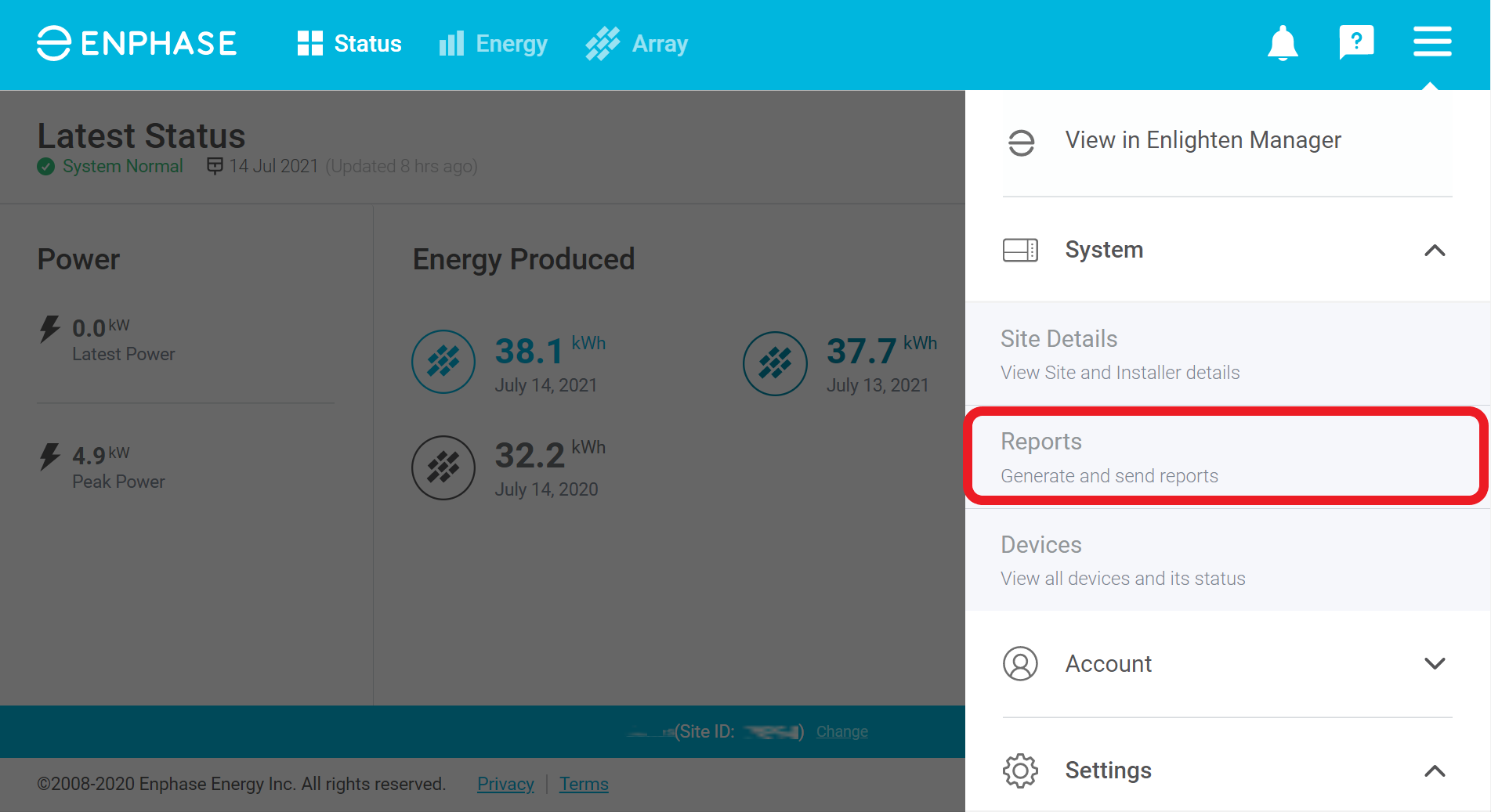How do I run a report? - Support | Enphase