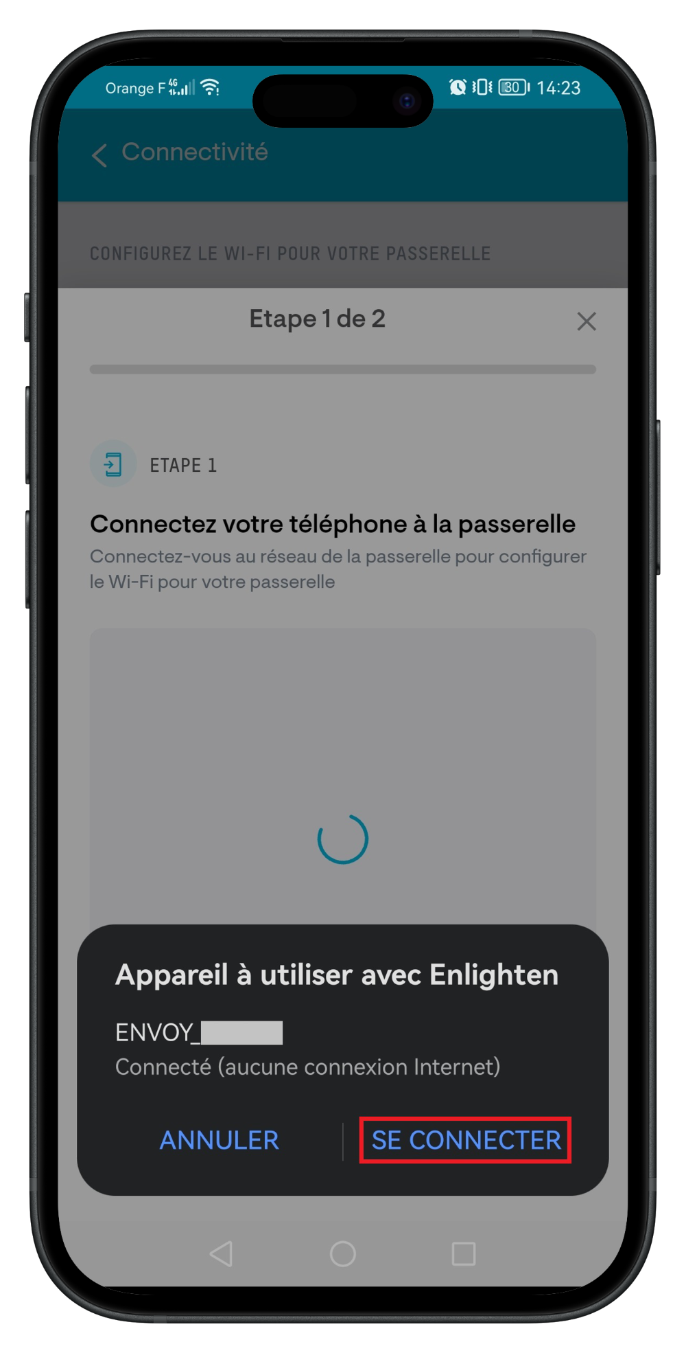 Reconnexion de votre passerelle IQ Gateway en utilisant l’application ...