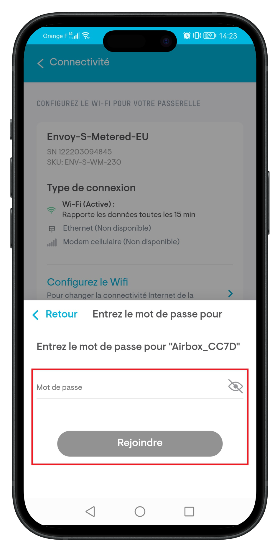 Reconnexion de votre passerelle IQ Gateway en utilisant l’application Enphase App - Support ...