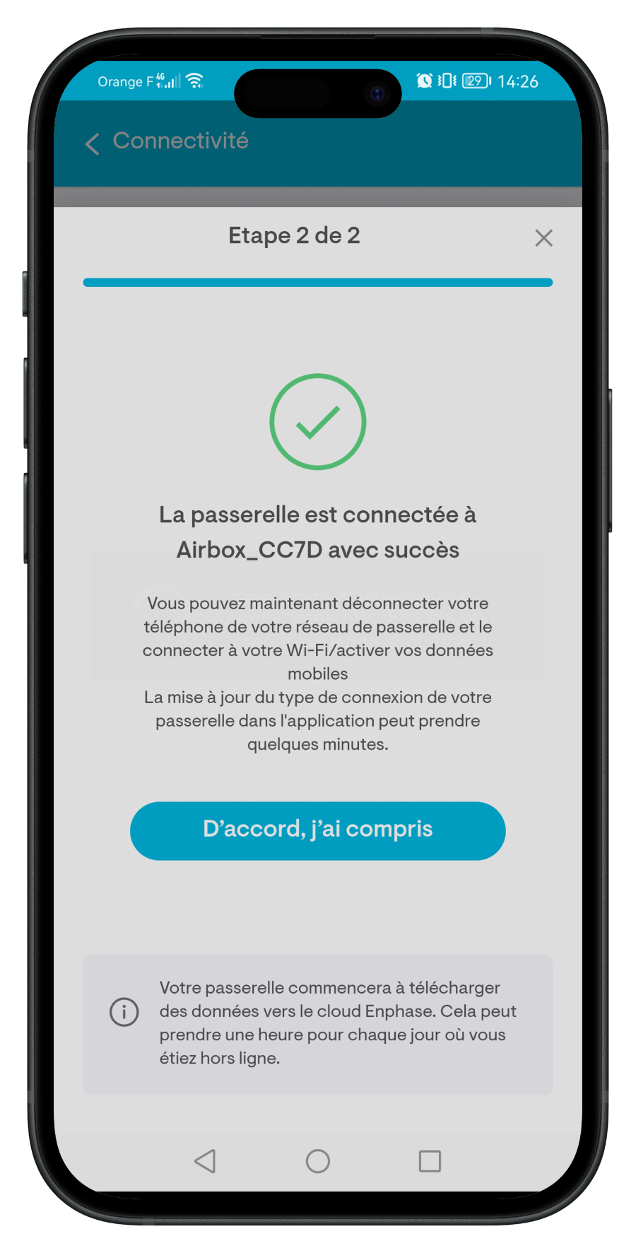 Reconnexion de votre passerelle IQ Gateway en utilisant l’application ...