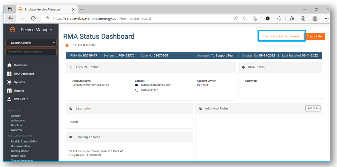 Getting started with the RMA Dashboard - Support | Enphase