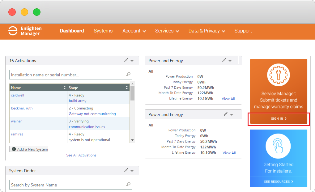 Getting started with Enphase Service Manager - Support | Enphase