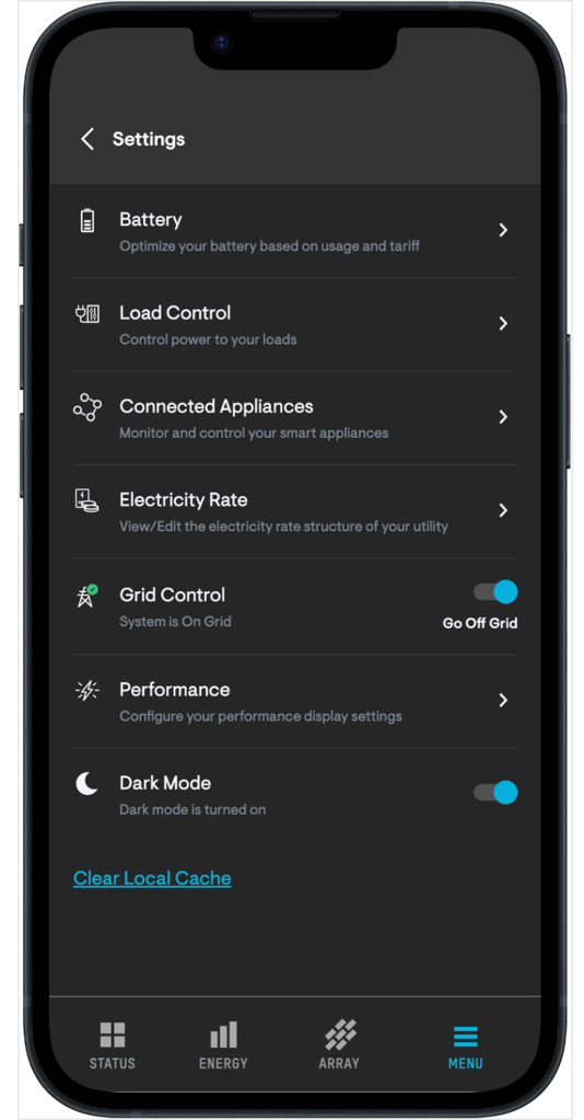 Comment activer le Dark Mode dans l’Enphase App - Support | Enphase