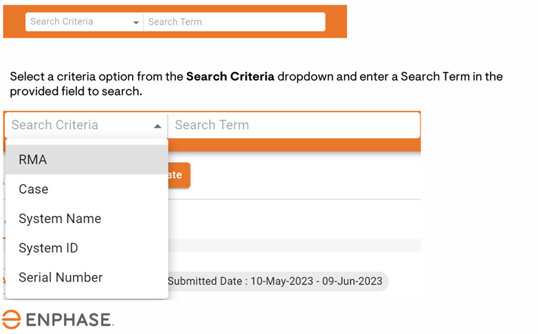 Getting started with the RMA dashboard - Support | Enphase